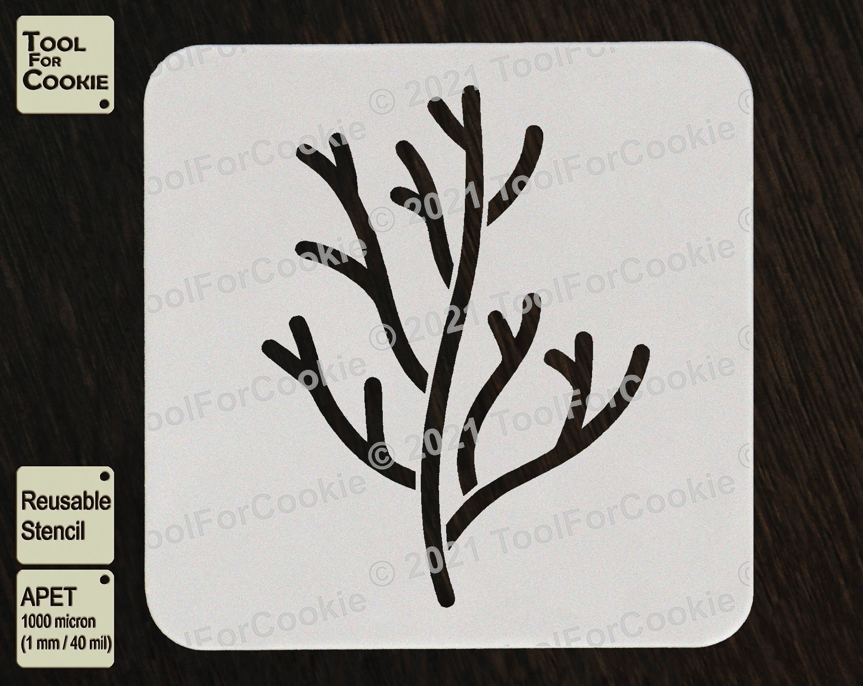 Sea Coral Stencil | Etsy