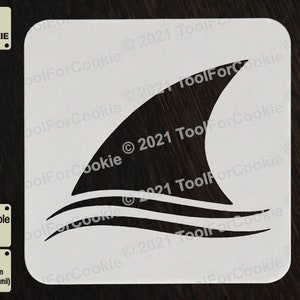 Shark Fin Stencil - Etsy