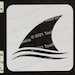 Shark Fin Stencil - Etsy