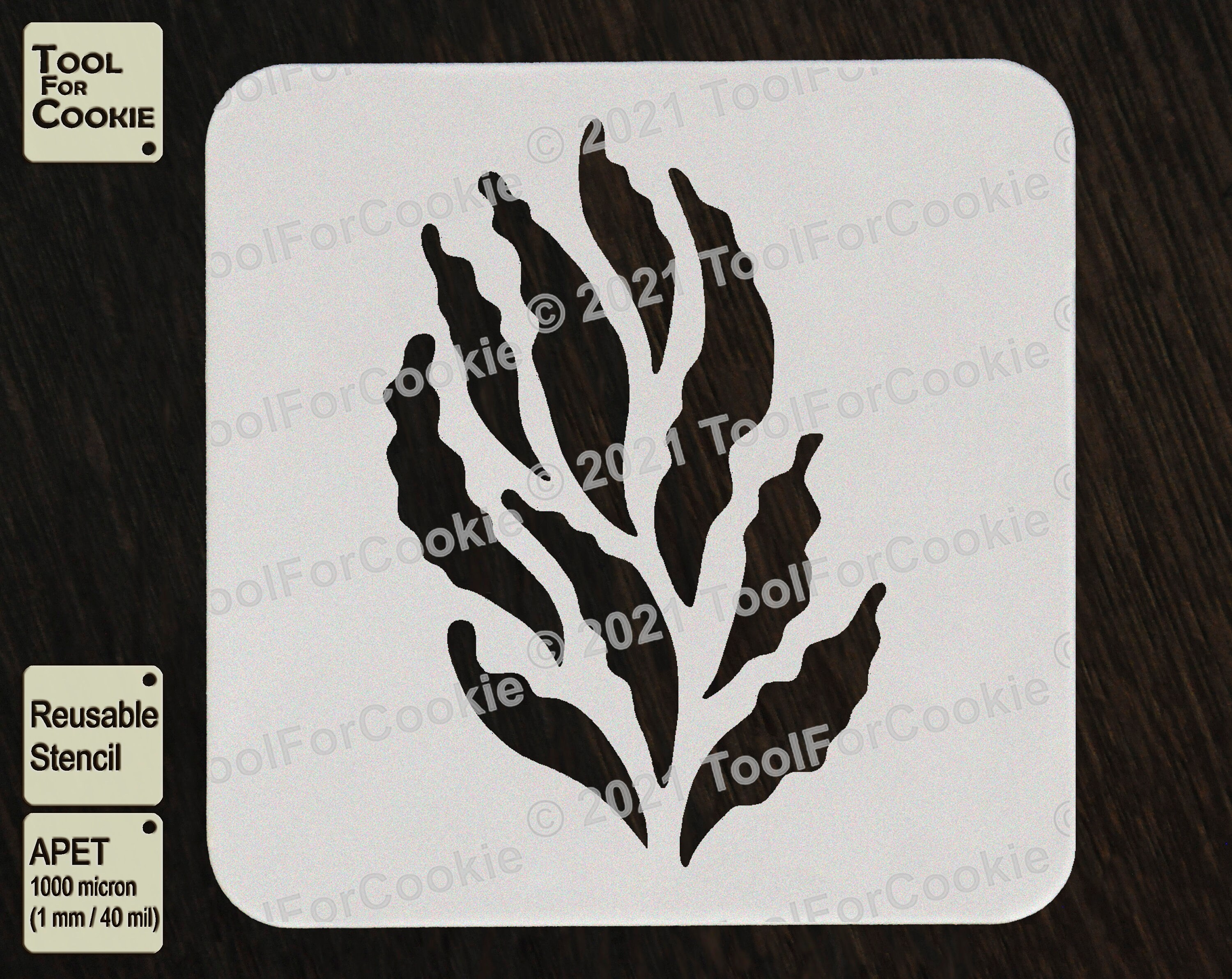 Sea Coral Stencil | Etsy