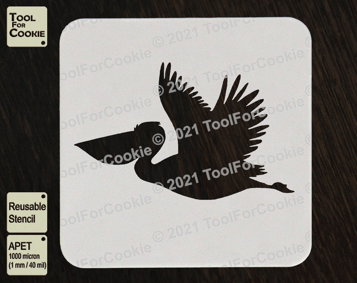 Pelican Stencil - Etsy