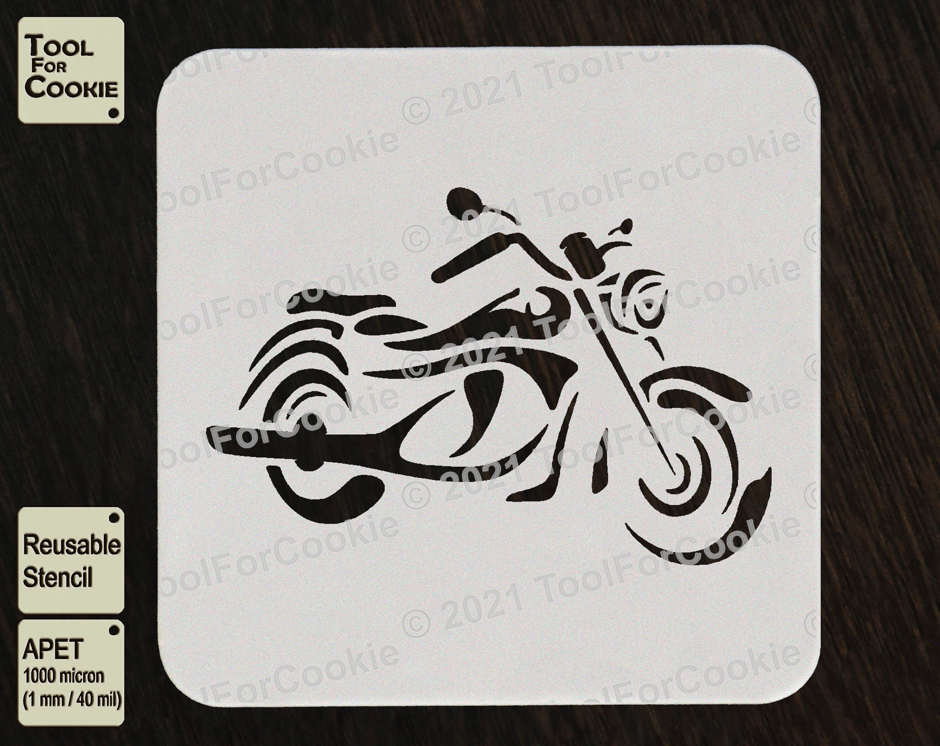 Motorcycle Stencil - Etsy