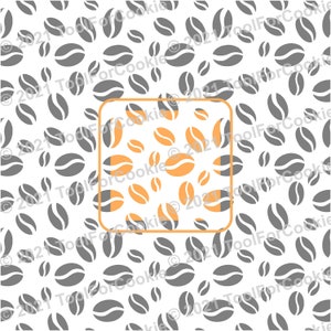 Coffee Beans Stencil - Etsy
