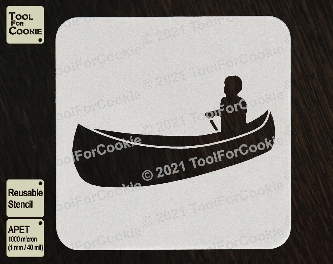 Kayaking Stencil, Canoeing Stencil - Etsy