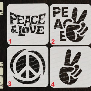 Peace Sign Stencil - Etsy