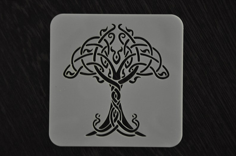 Celtic Tree of Life Stencil Custom Stencil Any Font Any - Etsy Hong Kong