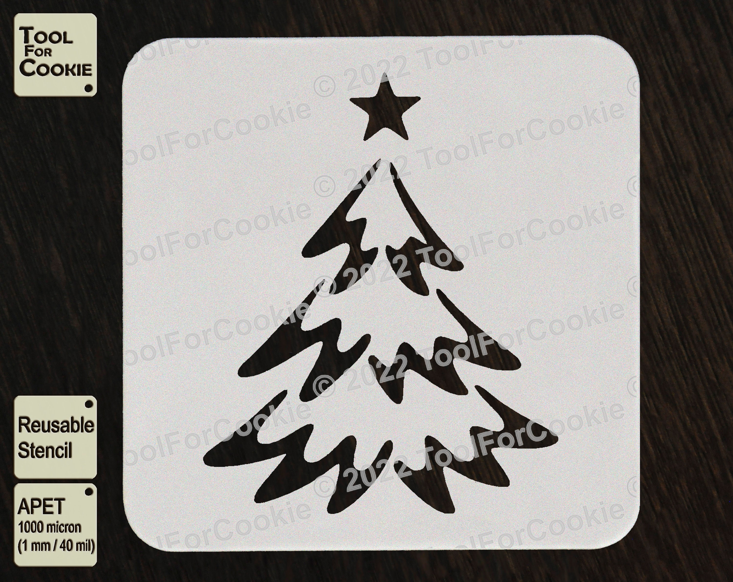 Christmas Tree Stencil Spruce Stencil - Etsy