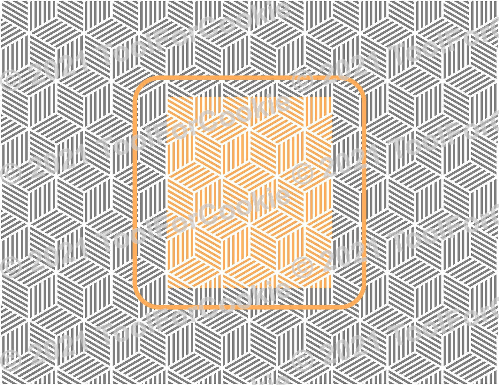 Decorative Hexagon Pattern Stencil - Etsy