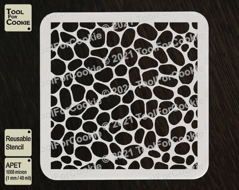 Stone Pattern Stencil - Etsy