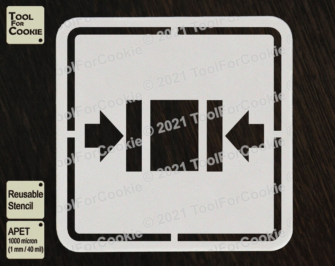 Packaging Symbols Stencil Clamp Here Flamable Stacking - Etsy