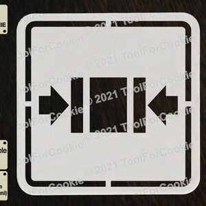 Packaging Symbols Stencil - Clamp Here, Flamable, Stacking Limitation ...