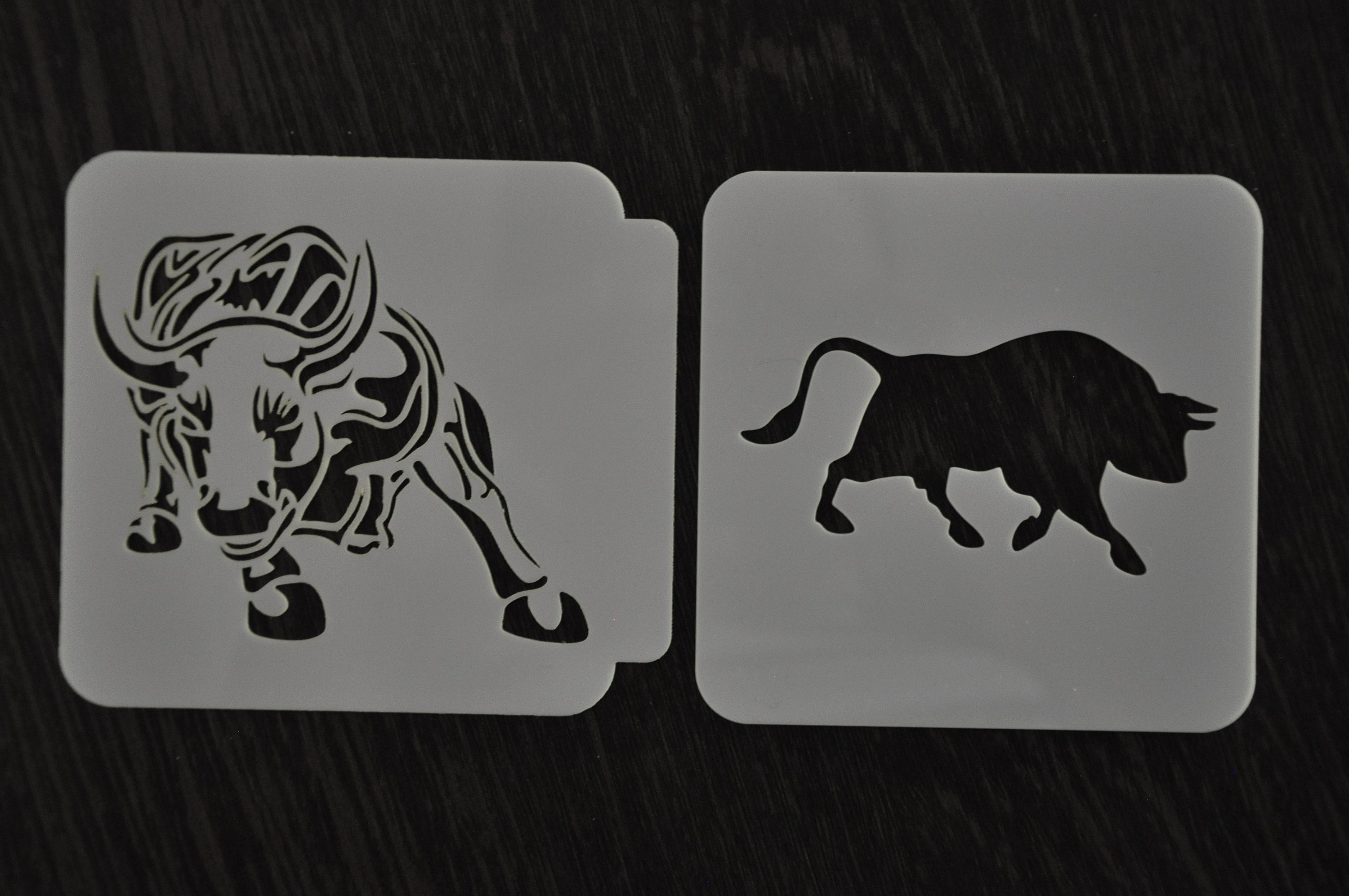 Bull stencil Custom Stencil Any Font Any Design Any Size | Etsy