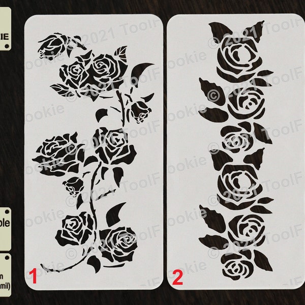 Rose Cookie Stencil - Etsy