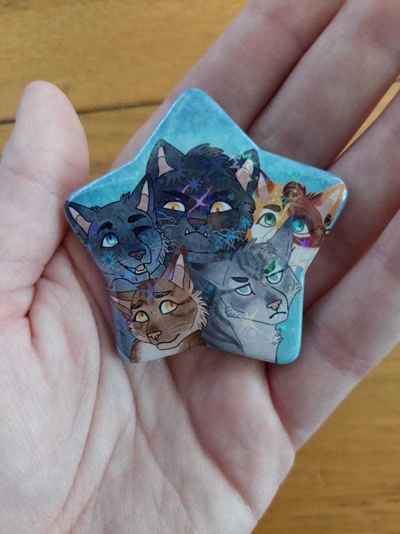 Warriorcat and Ginga - Button Pins - Etsy