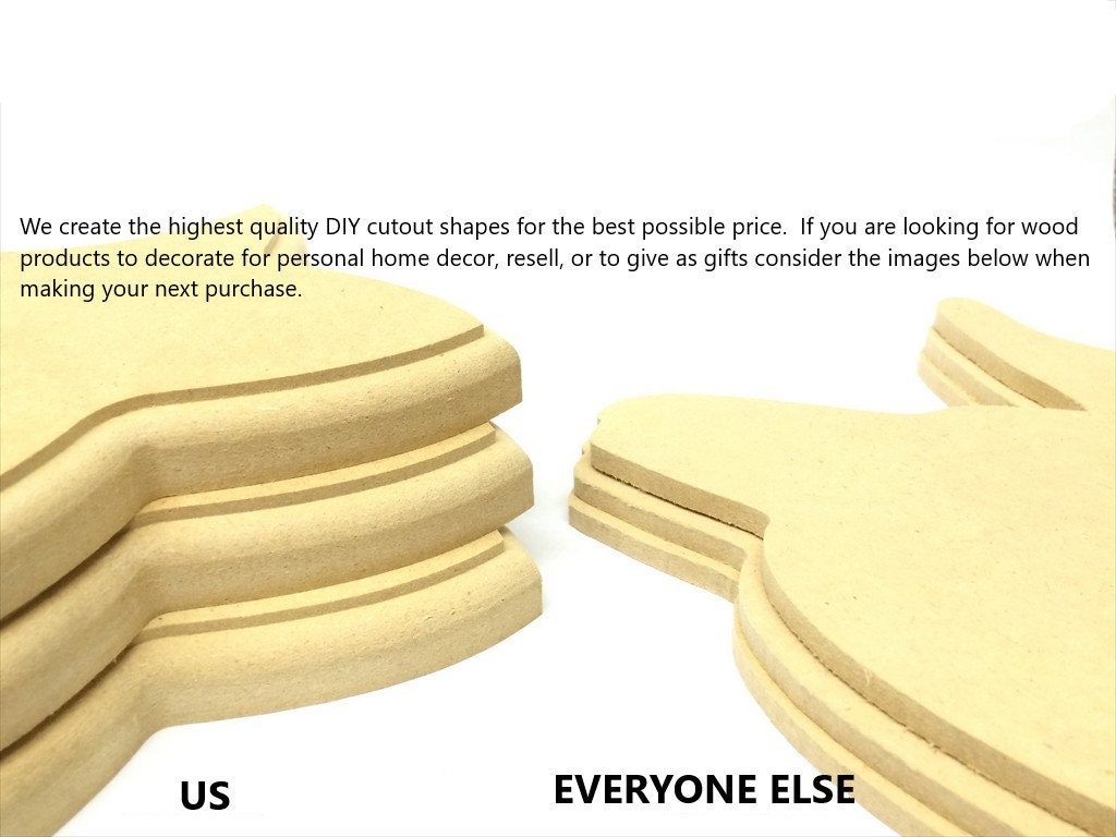 Unfinished 3/4" Thick MDF Wood Cross for DIY Projects - Etsy