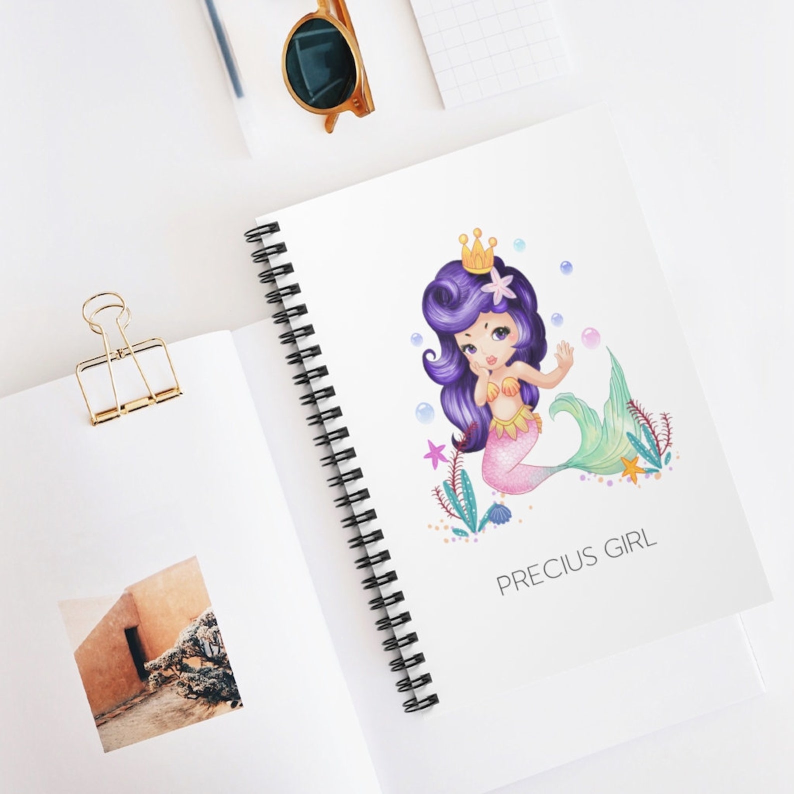 Personalized Kids Notebook Mermaid Notebook Back to School - Etsy UK