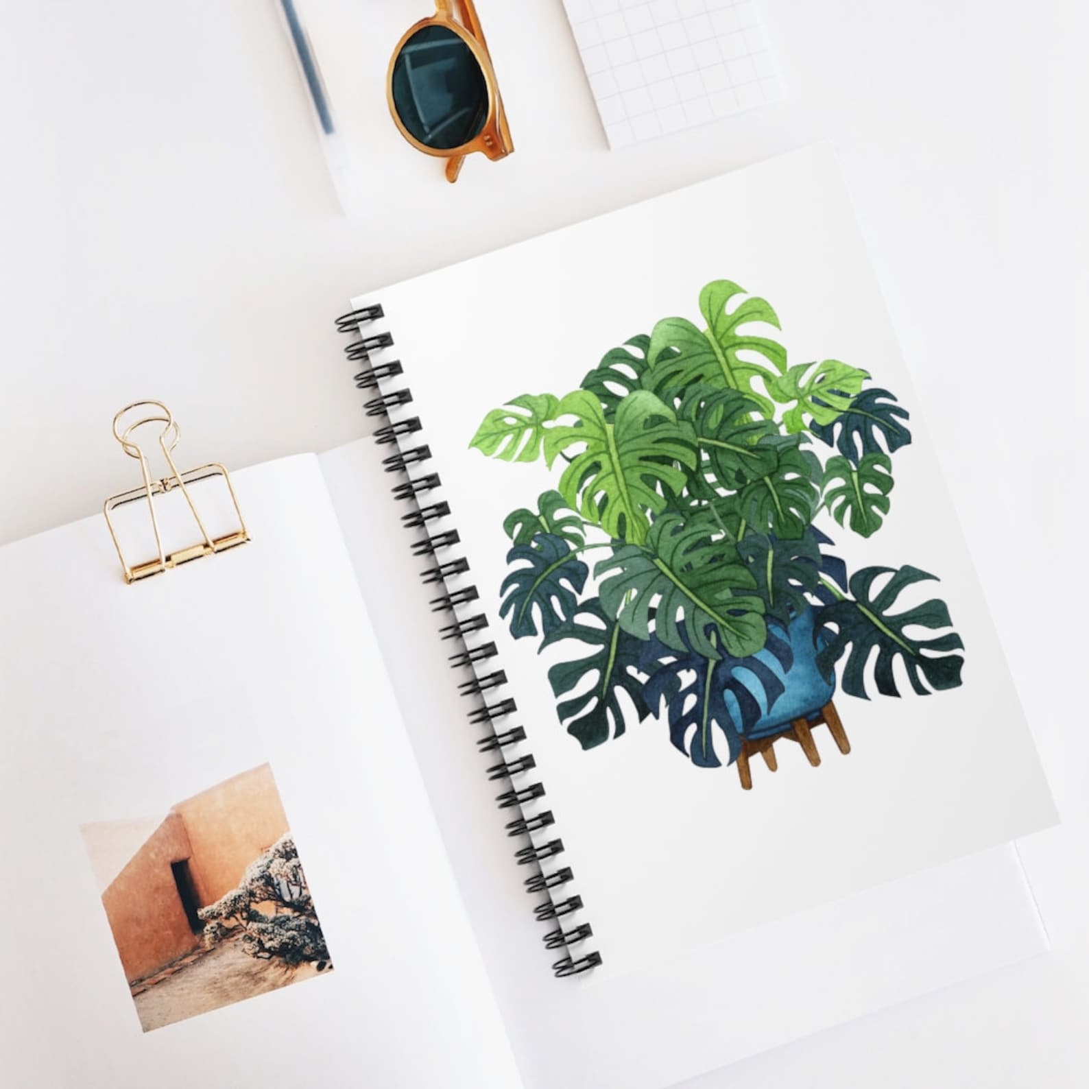 Plants Notebook Spiral Notebook Ruled Line Decorative - Etsy