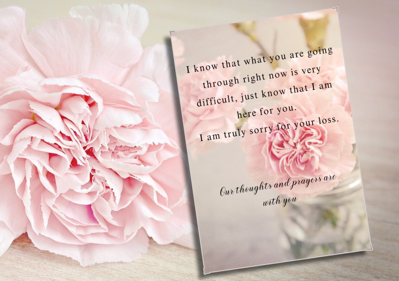 Sympathy Card to Send a Friend , Consolation Instant Download and Print ...