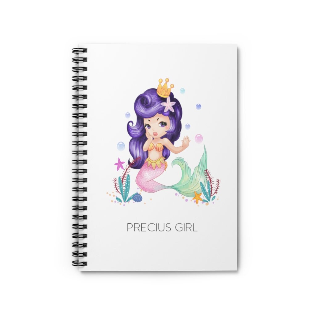 Personalized Kids Notebook Mermaid Notebook Back to School - Etsy UK