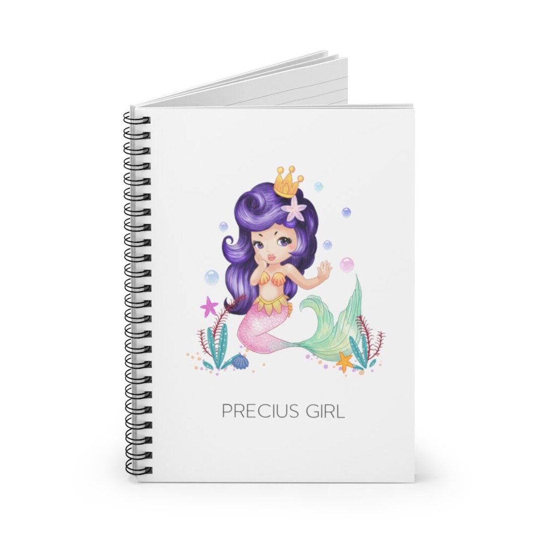Personalized Kids Notebook Mermaid Notebook Back to School - Etsy UK