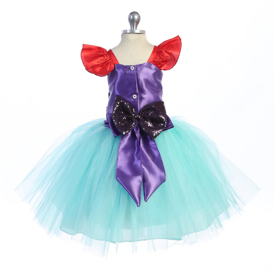 La petite sirène Ariel Princess Dress Costume Set, Robe de fête ...
