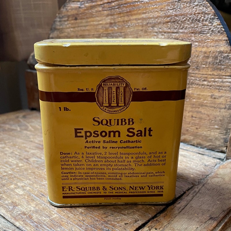 Epsom Salt Tin - Etsy