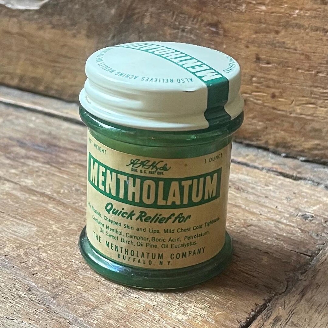 Vintage Mentholatum Analgesic Ointment Medicinal Pharmaceutical ...