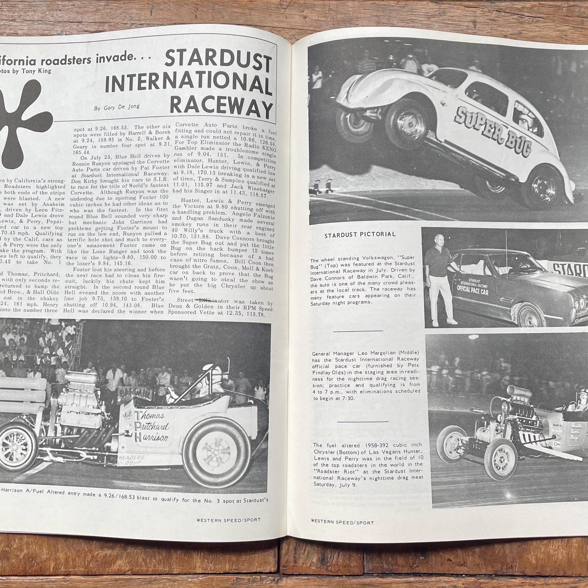 1966 Western Speed Sport Magazine September Drag Racing Seafair Regatta ...