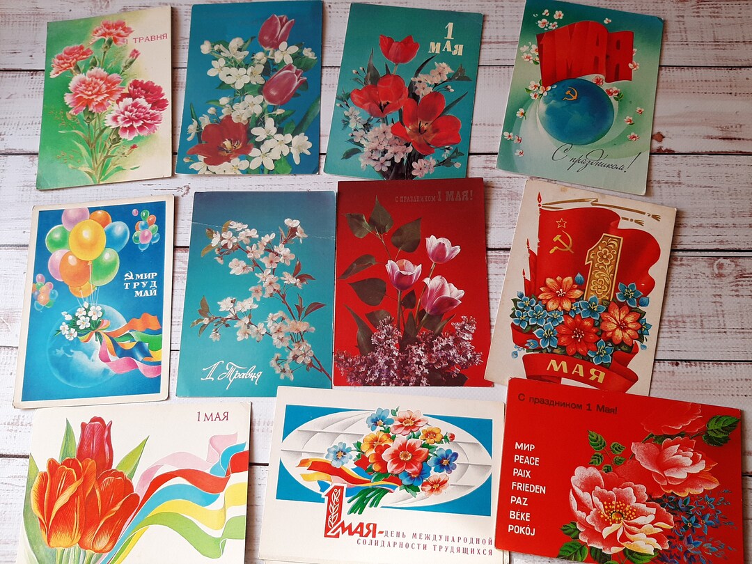 Vintage Postcards From May 1st! the Day of the Worker's Solidarity ...
