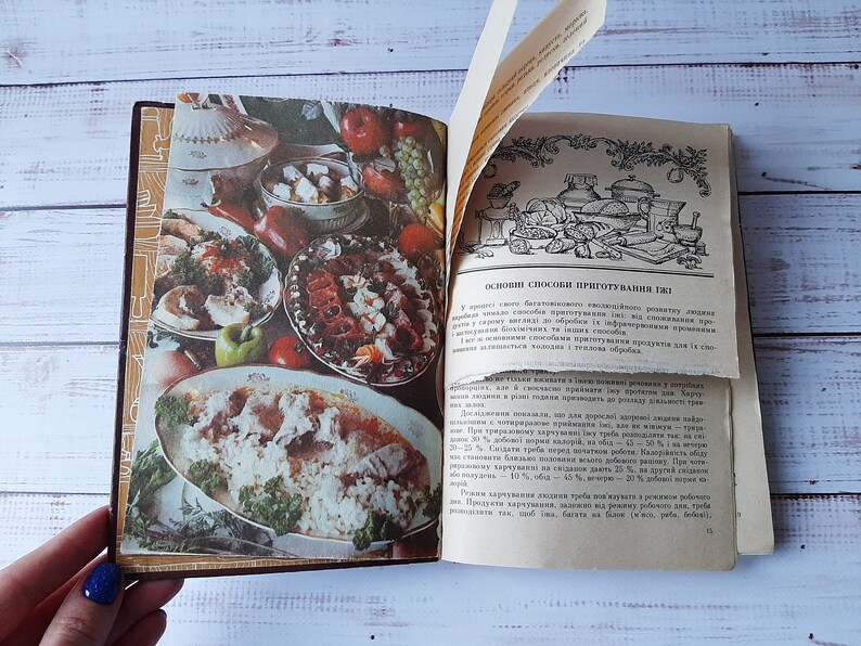 Ukrainian Cuisine Vintage Cookbook With a Lot of Recipes of Ukrainian ...
