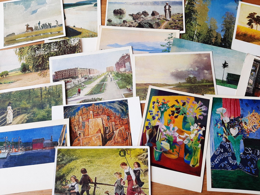 Summer Landscape Set of 18 Vintage Postcards - Reproductions of ...
