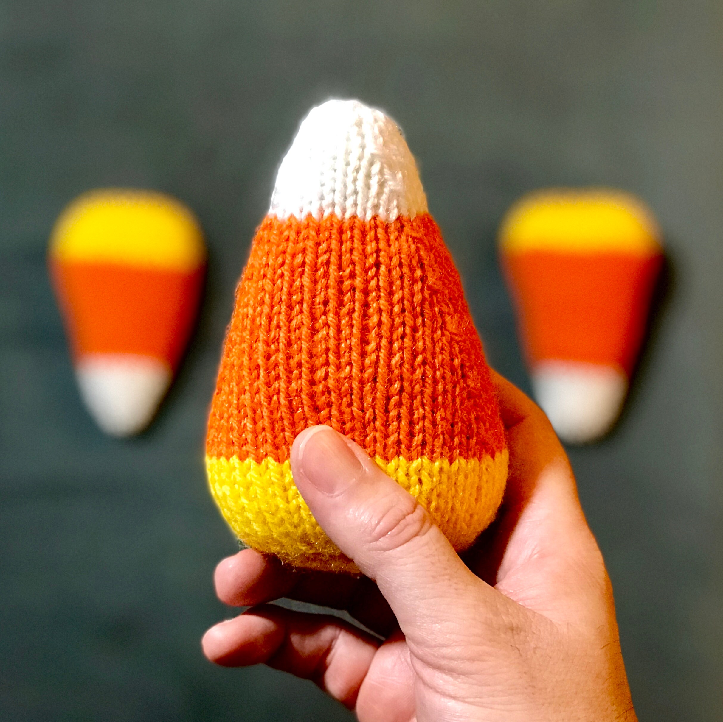 Candy Corn Cutie Knit Pattern - Etsy