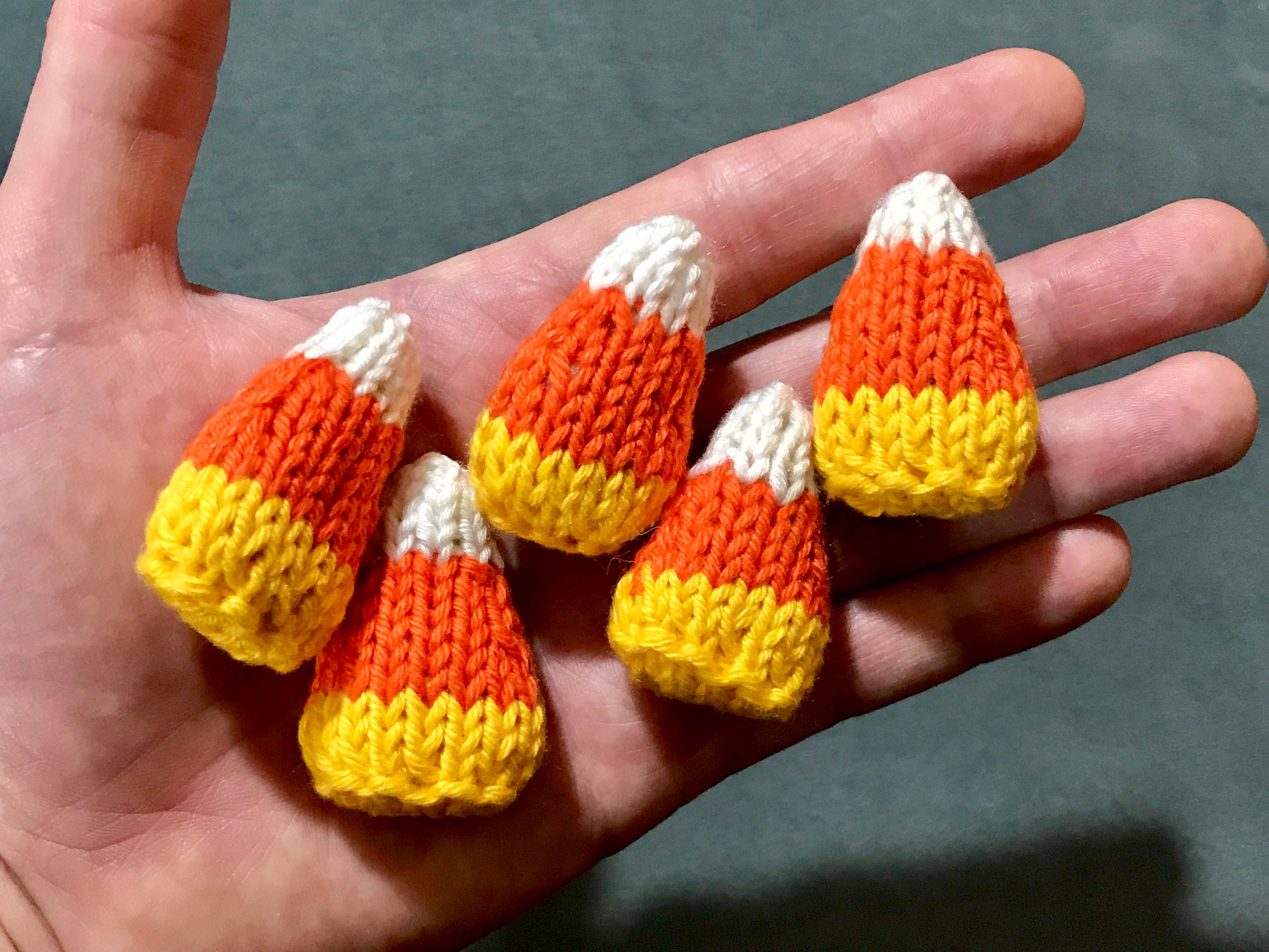 Mini Candy Corn Cuties Knit Pattern - Etsy