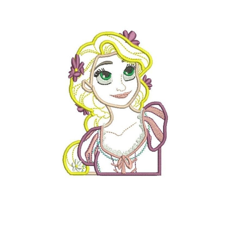 Rapunzel Tangled Embroidery Designs Embroidery Machine - Etsy