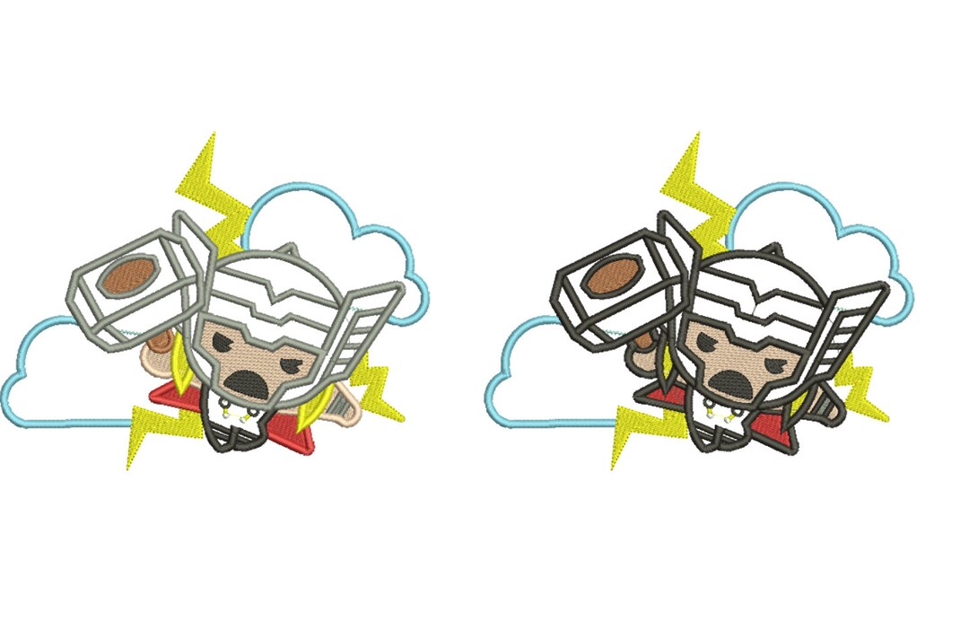 Thor Avengers Superhero Embroidery Designs Embroidery Machine Applique ...