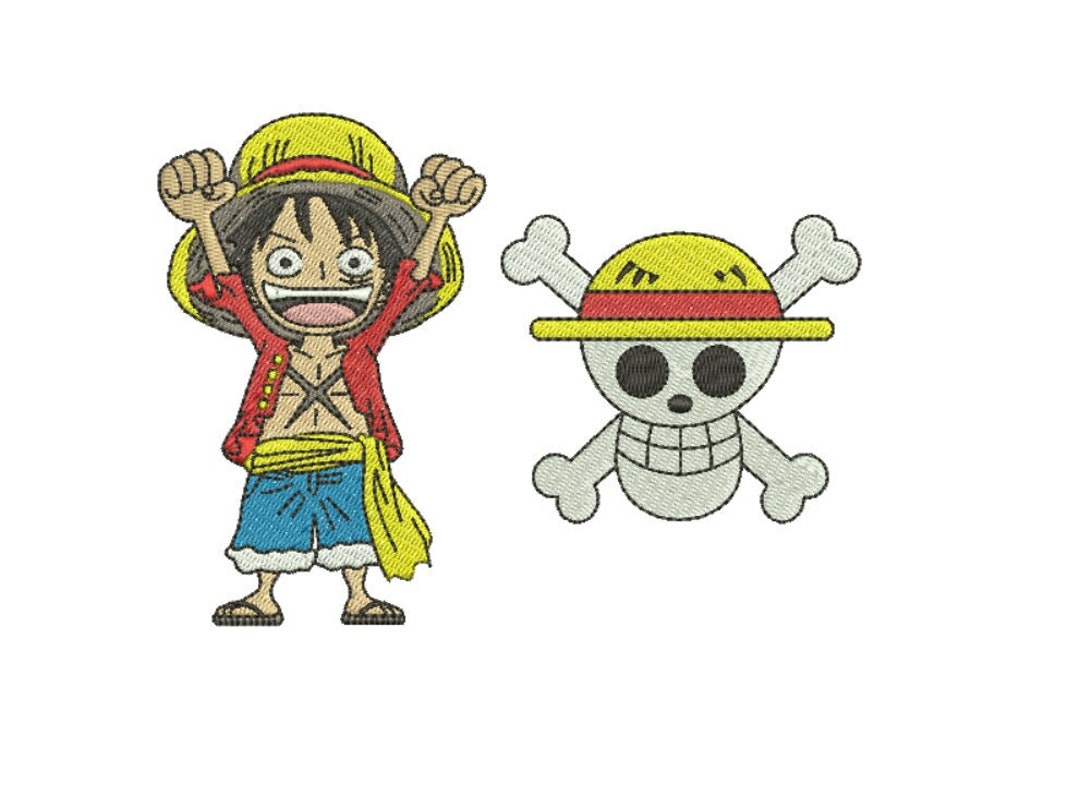 Monkey D. Luffy One Piece Embroidery Designs Embroidery - Etsy Hong Kong
