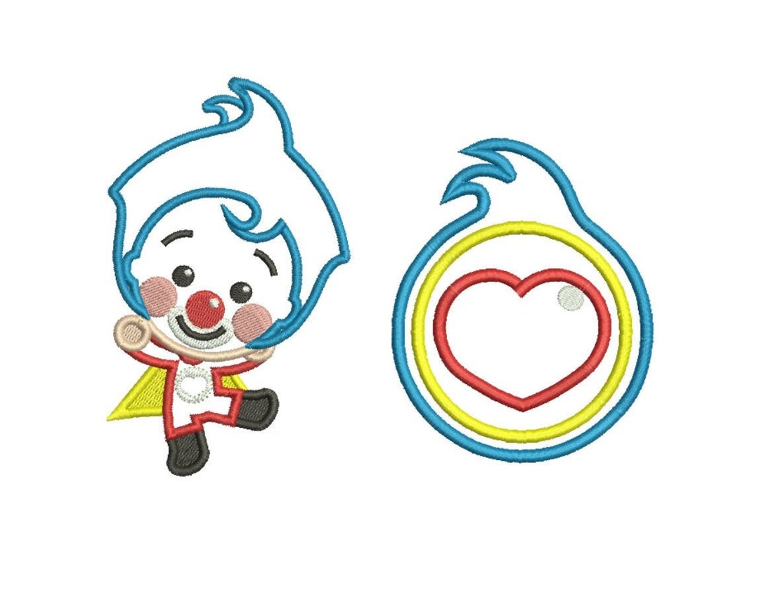 Plim Plim Little Clown Applique Embroidery Design Embroidery Machine ...