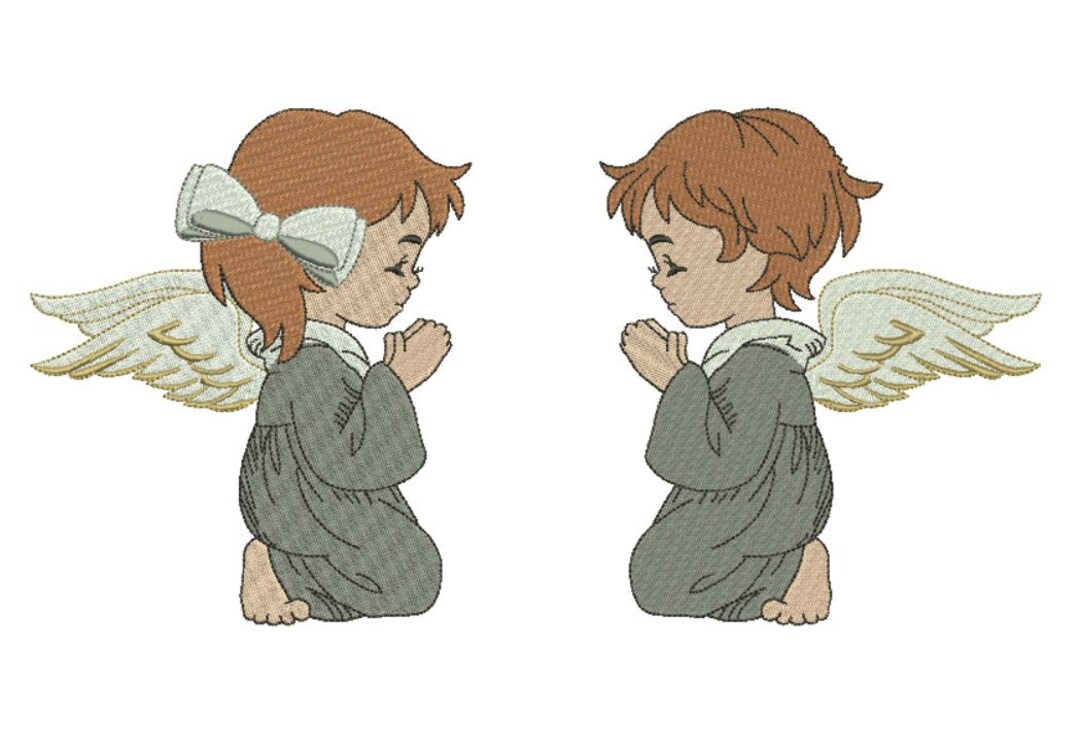 Little Angels Embroidery Designs Embroidery Machine Digital Download - Etsy