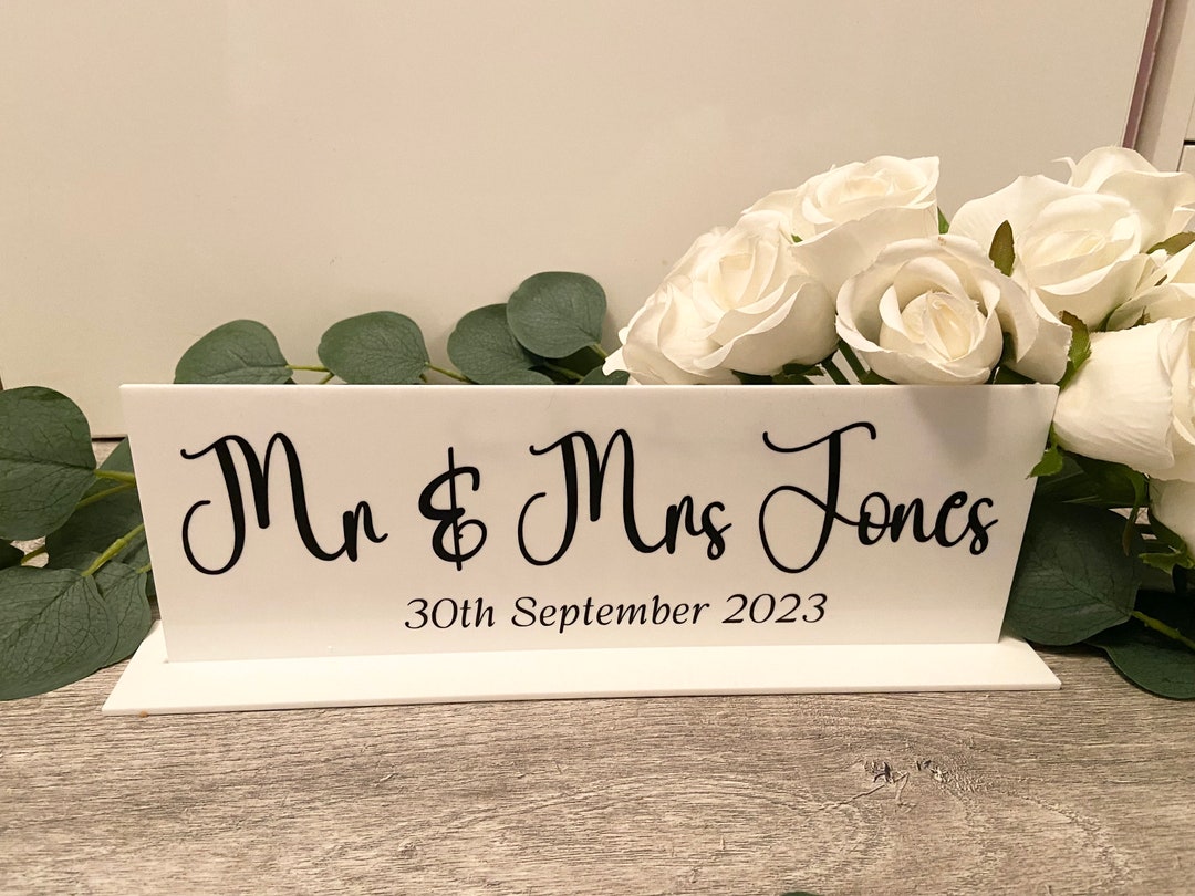 Wedding Top Table Sign,table Sign, Wedding Decoration, Wedding Sign ...