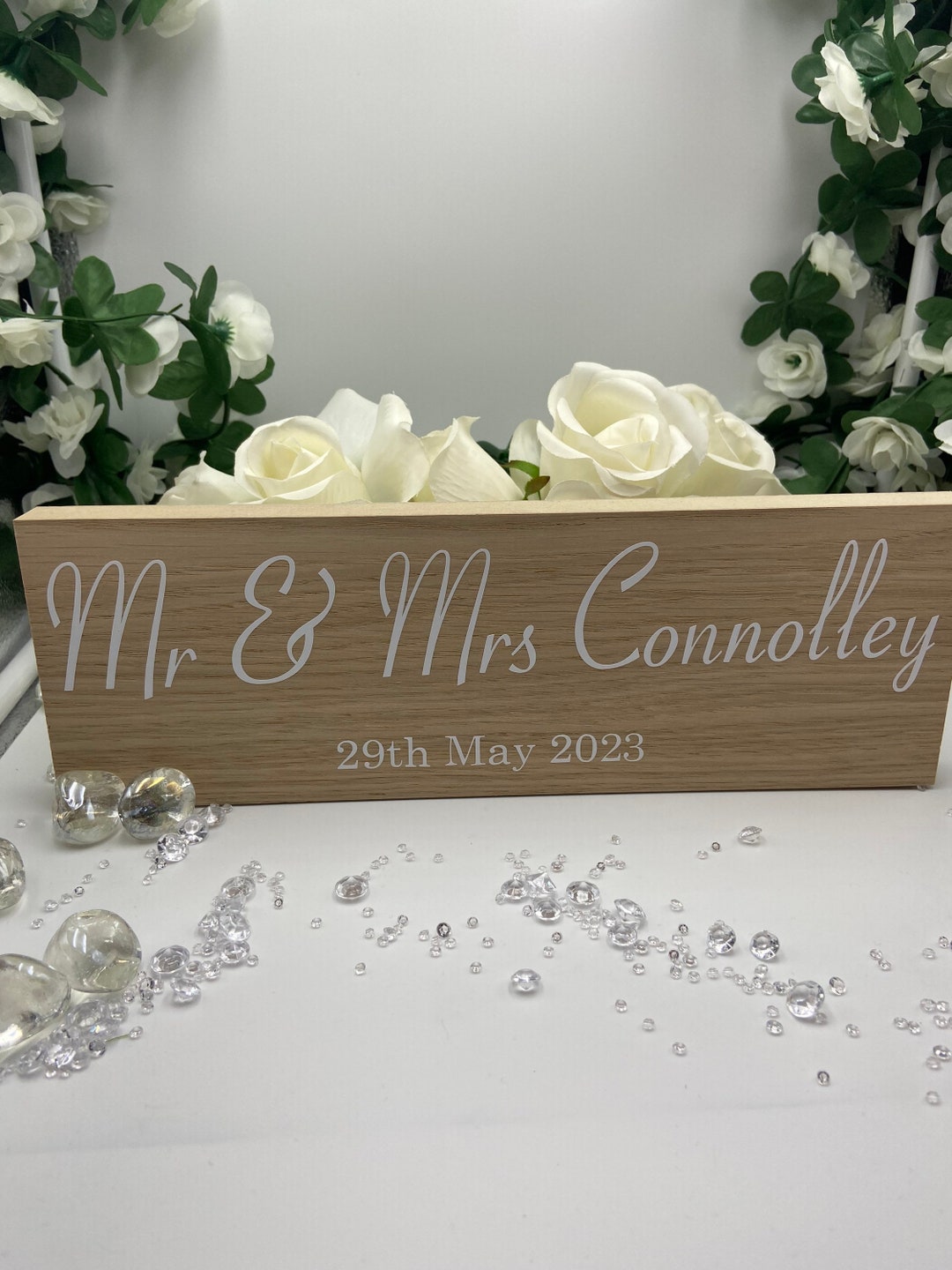 Personalised Wedding Top Table Sign,wooden Rustic Table Sign, Wedding ...