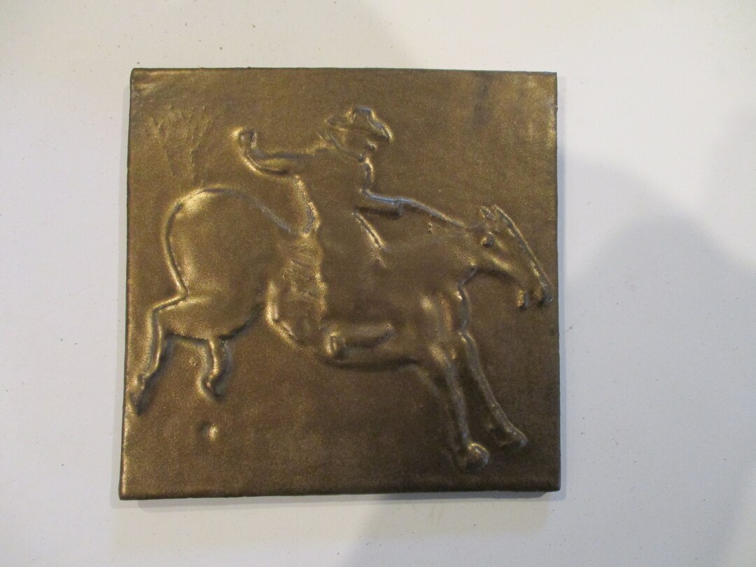 Decorative Cowboy Tile - Etsy