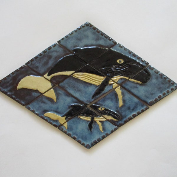 Whale Tiles - Etsy