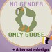 No Gender Only Goose Cross Stitch PDF: Nonbinary & Genderqueer Flag ...