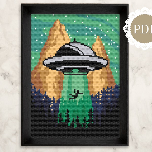 Alien Cross Stitch - Etsy