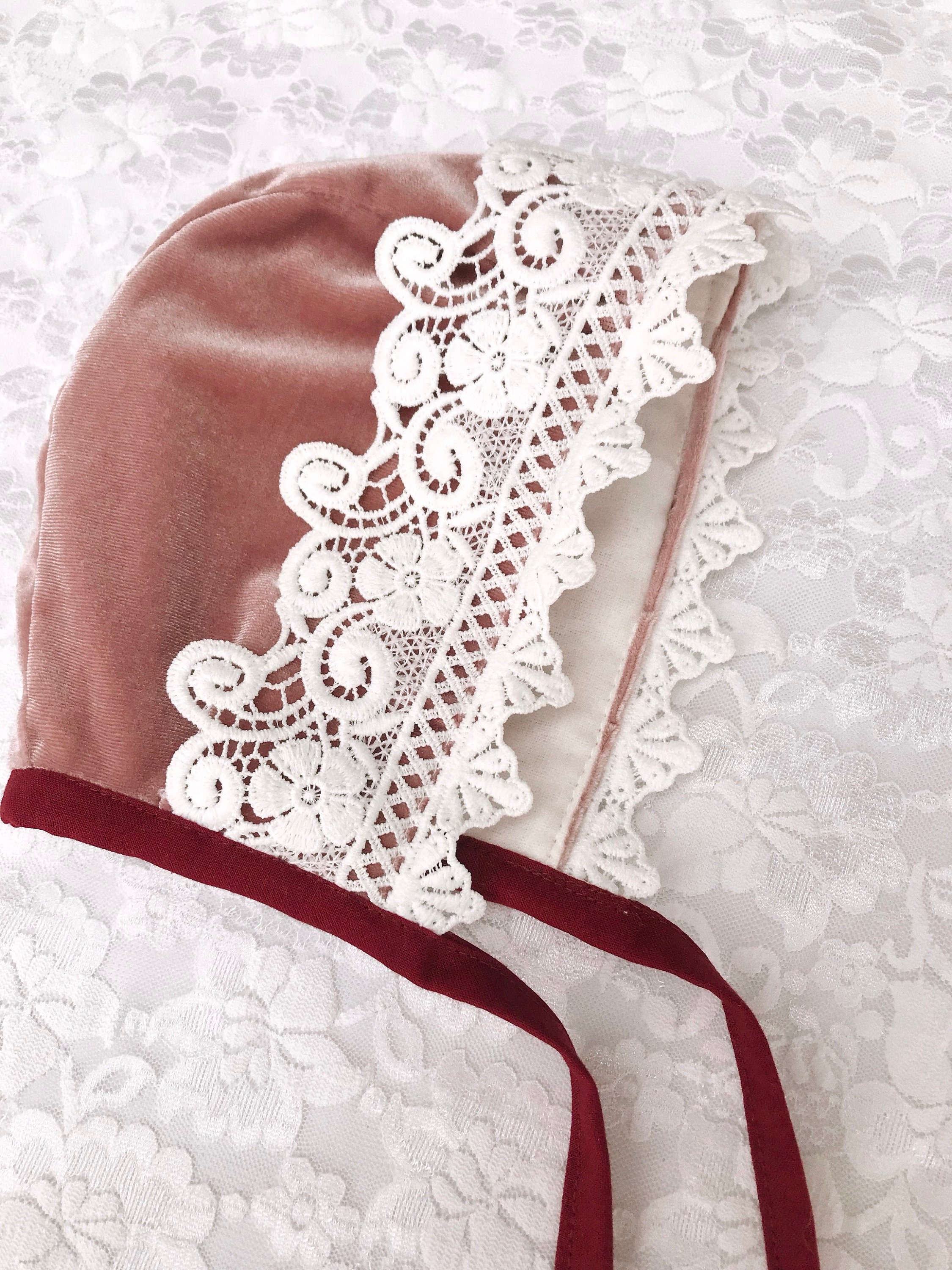 Autumn Brown Bonnet & Light Purple Velvet Bonnet - Etsy