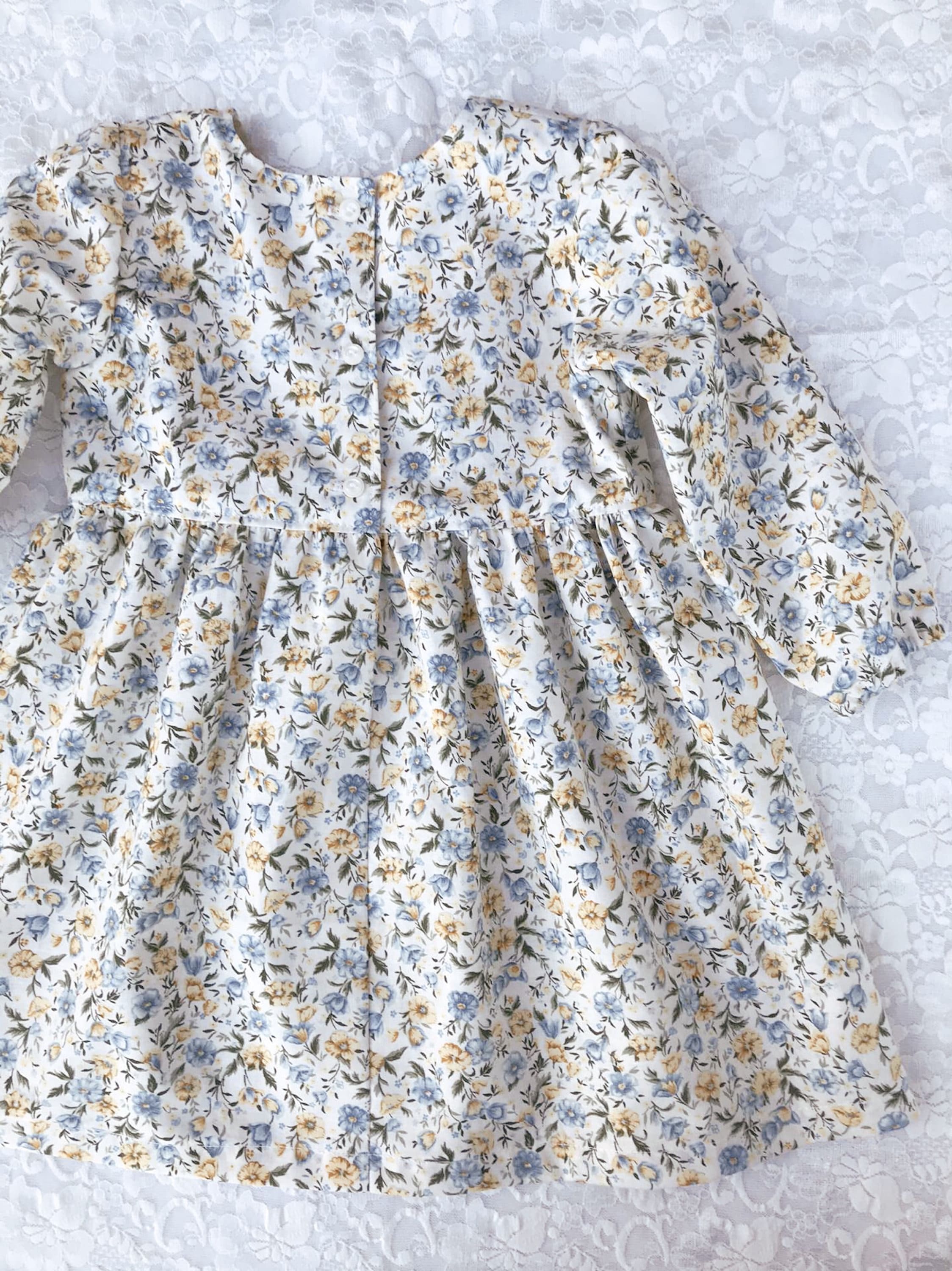 Meadow Flowers Dress & Bonnet | Etsy