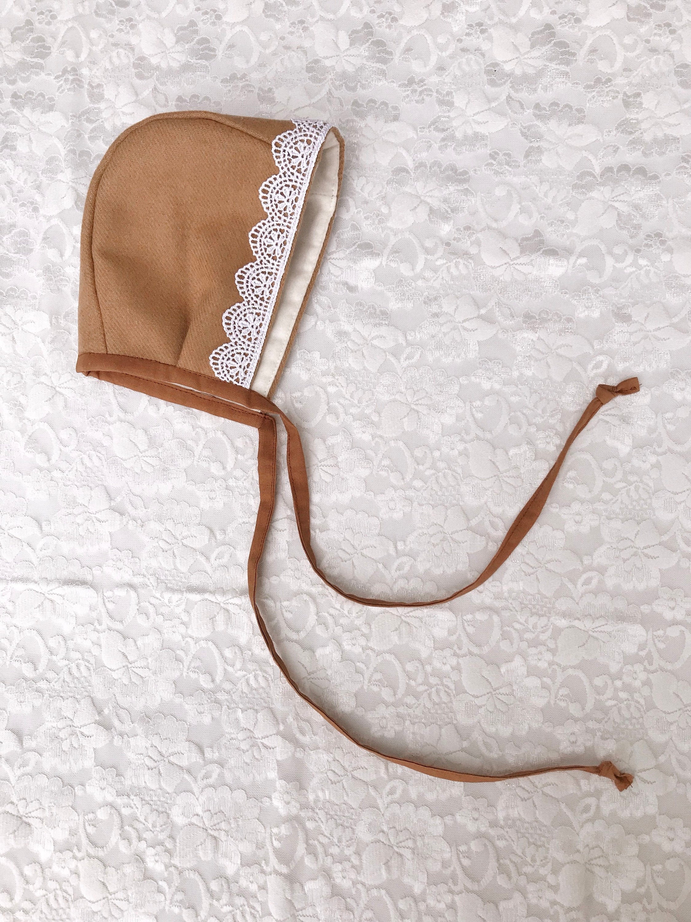 Autumn Brown Bonnet & Light Purple Velvet Bonnet - Etsy