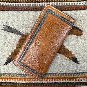 Indian Head Checkbook, Genuine Leather Checkbook Cover, Trappers Wallet ...