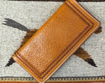 Indian Head Checkbook, Genuine Leather Checkbook Cover, Trappers Wallet ...