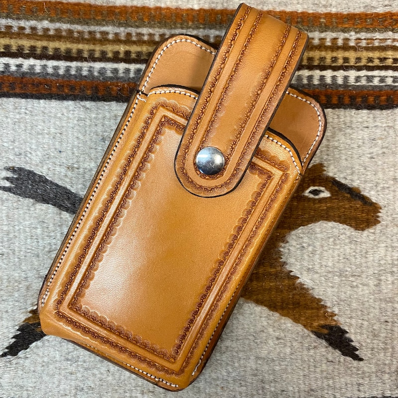 Cowboy Leather Cell Phone Case - Etsy